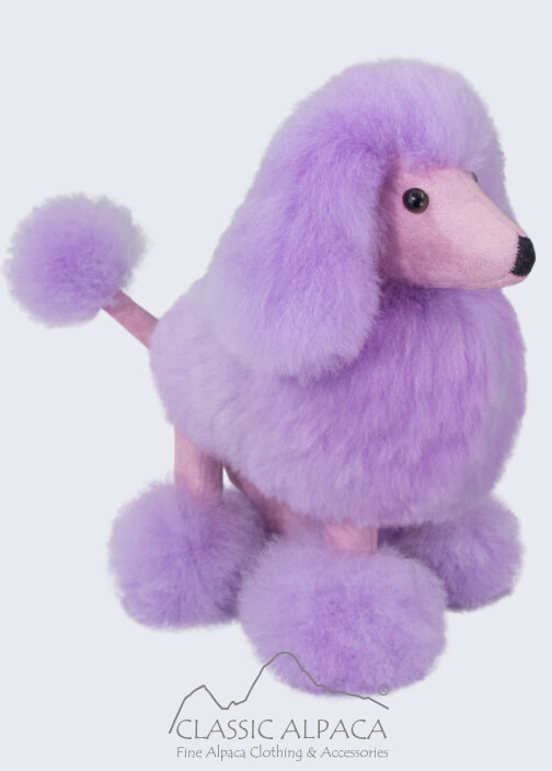 Alpaca Teddies: Baby Alpaca Fur - Poodle Dog 13 inches