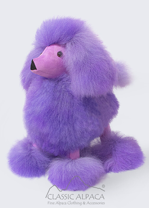 Alpaca Teddies: Baby Alpaca Fur - Poodle Dog 13 inches