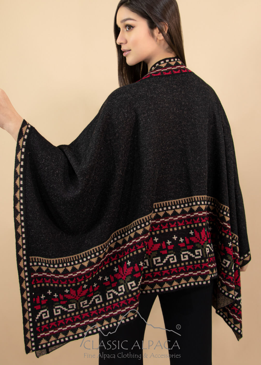 Wholesale Stoles Shawls And Ruanas: Arabic Flower Baby Alpaca R…