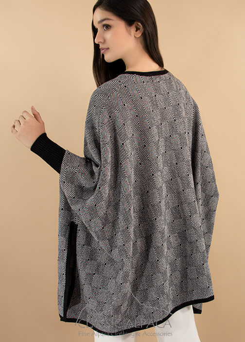 Women's Alpaca Vest: Vera Baby Alpaca Cape