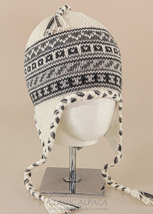 Wholesale Chullos: Peruvian Alpaca Hat with Ear - Flaps Fleec...
