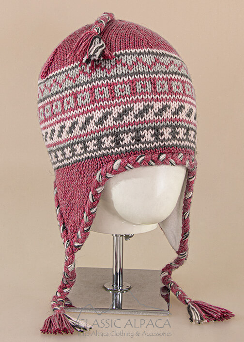 Wholesale Chullos: Peruvian Alpaca Hat with Ear - Flaps Fleec...