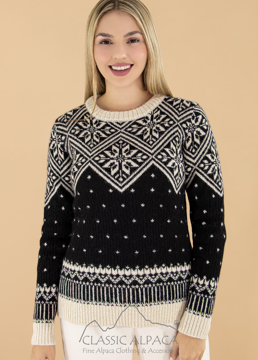 Wholesale Sweaters: Ebony Alpaca Sweater