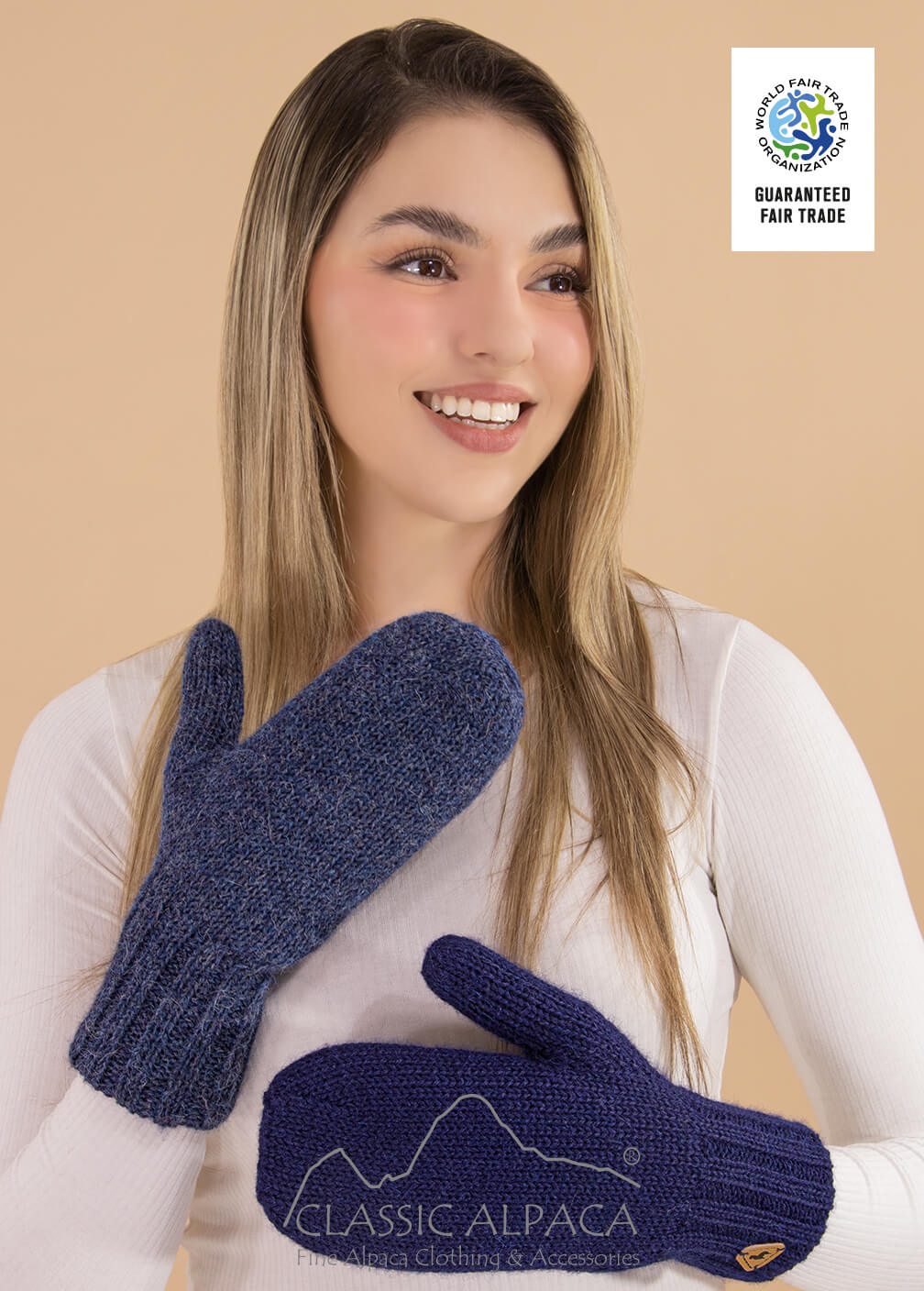 Wholesale Mittens: Reversible Alpaca Mittens Heavy Weight