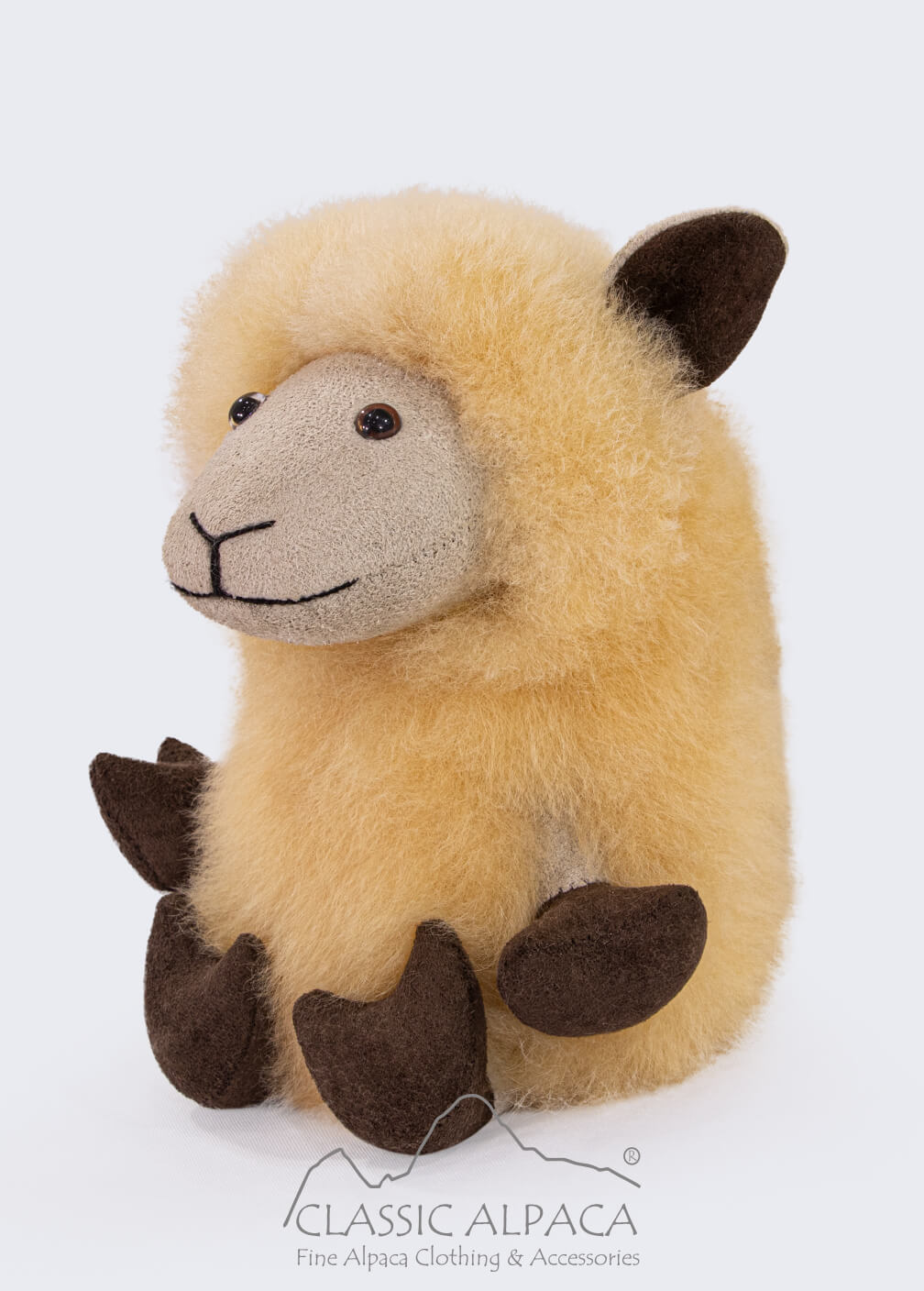 Alpaca Teddies: Baby Alpaca Fur-Sheep 10 inches