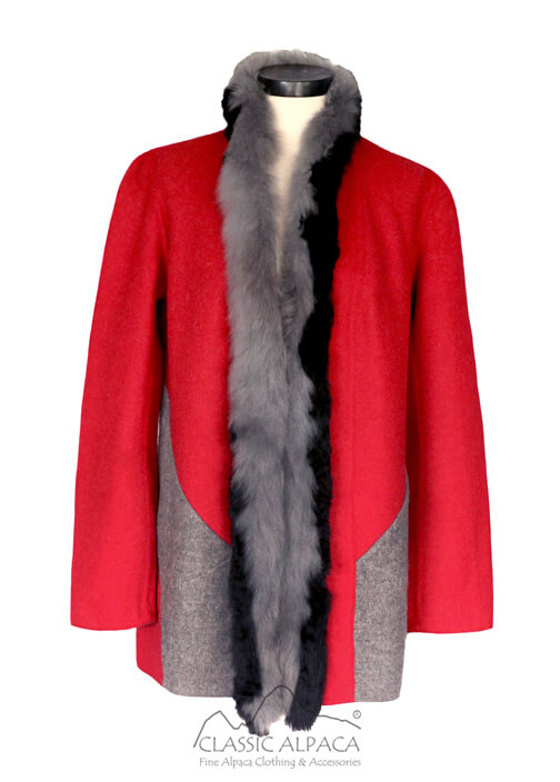 Wholesale Jackets And Coats: Reversible Alpaca Coat With Pockets